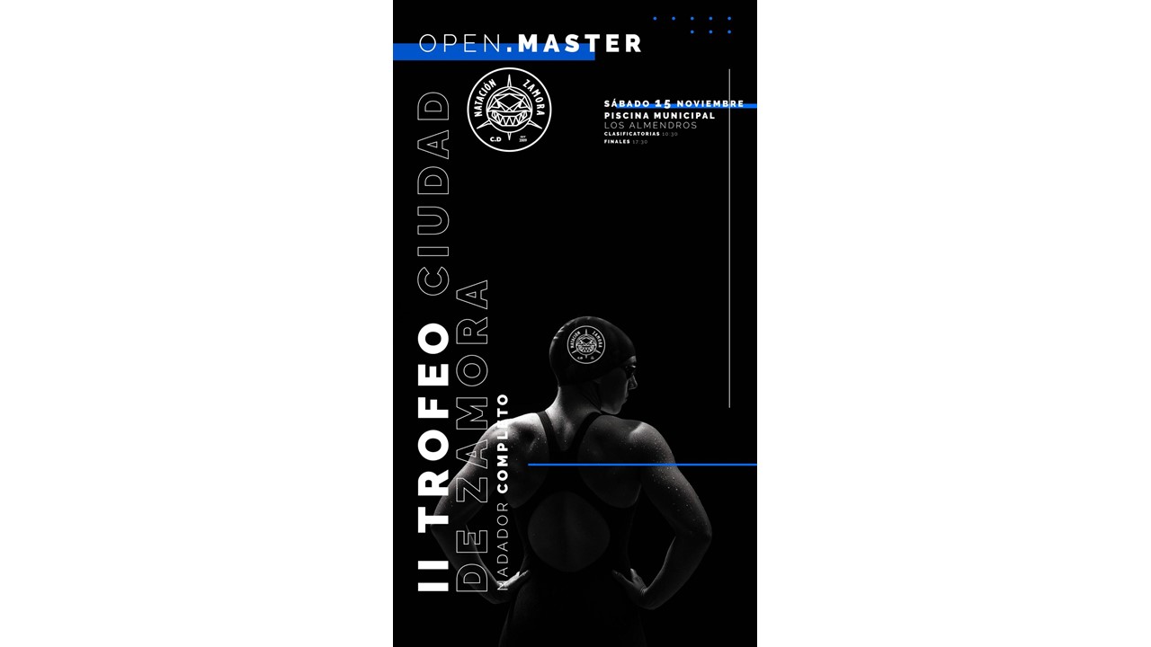 últimos Días Para Inscribirse En El Ii Trofeo Open Master Ciudad De